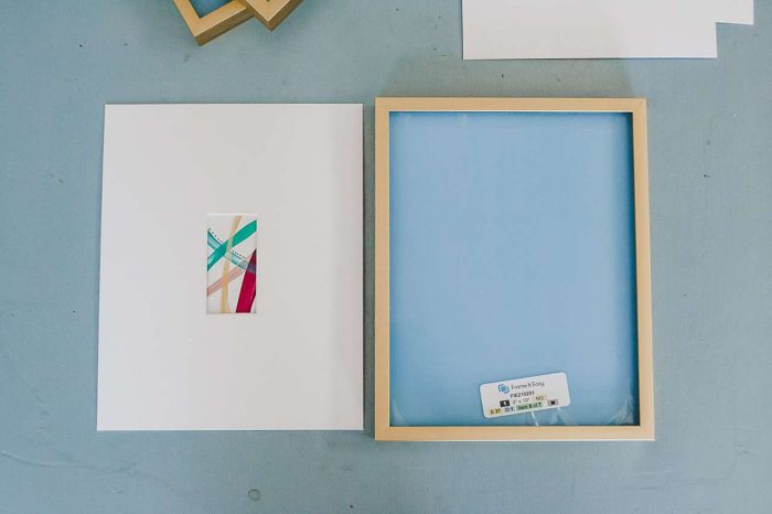 Learn How To Frame Small Art Like Polaroid Pictures!
