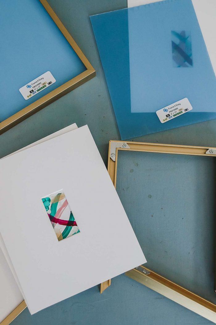 Learn How To Frame Small Art Like Polaroid Pictures!