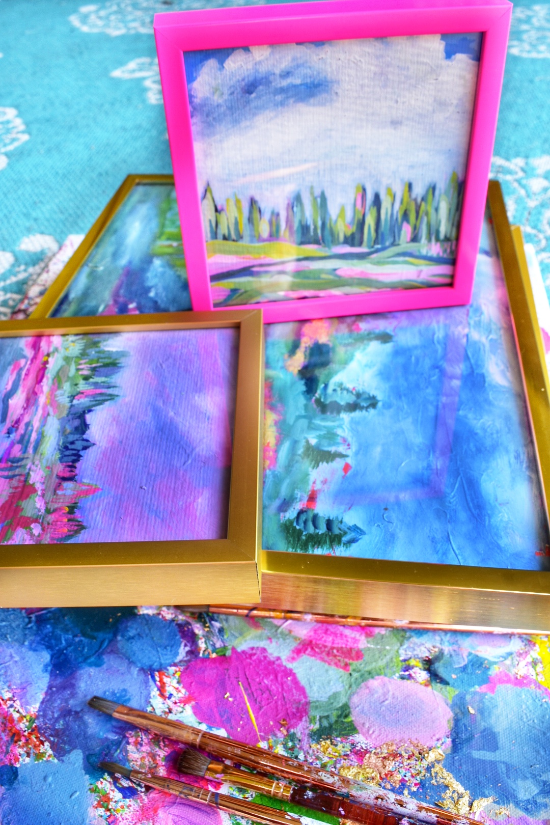 How To Custom Frame Your Colorful Art Pieces