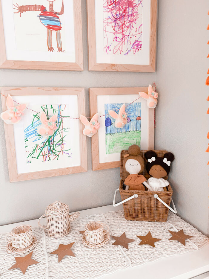 How To Display Kids Art With DIY Rotating Museum Frames