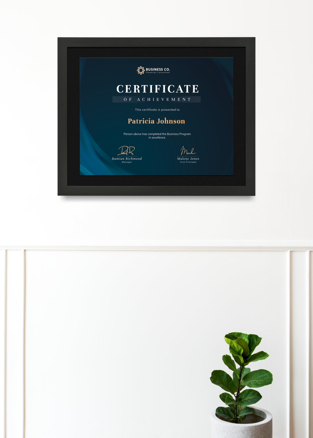 Design & Display A Certificate Of Completion/Achievement