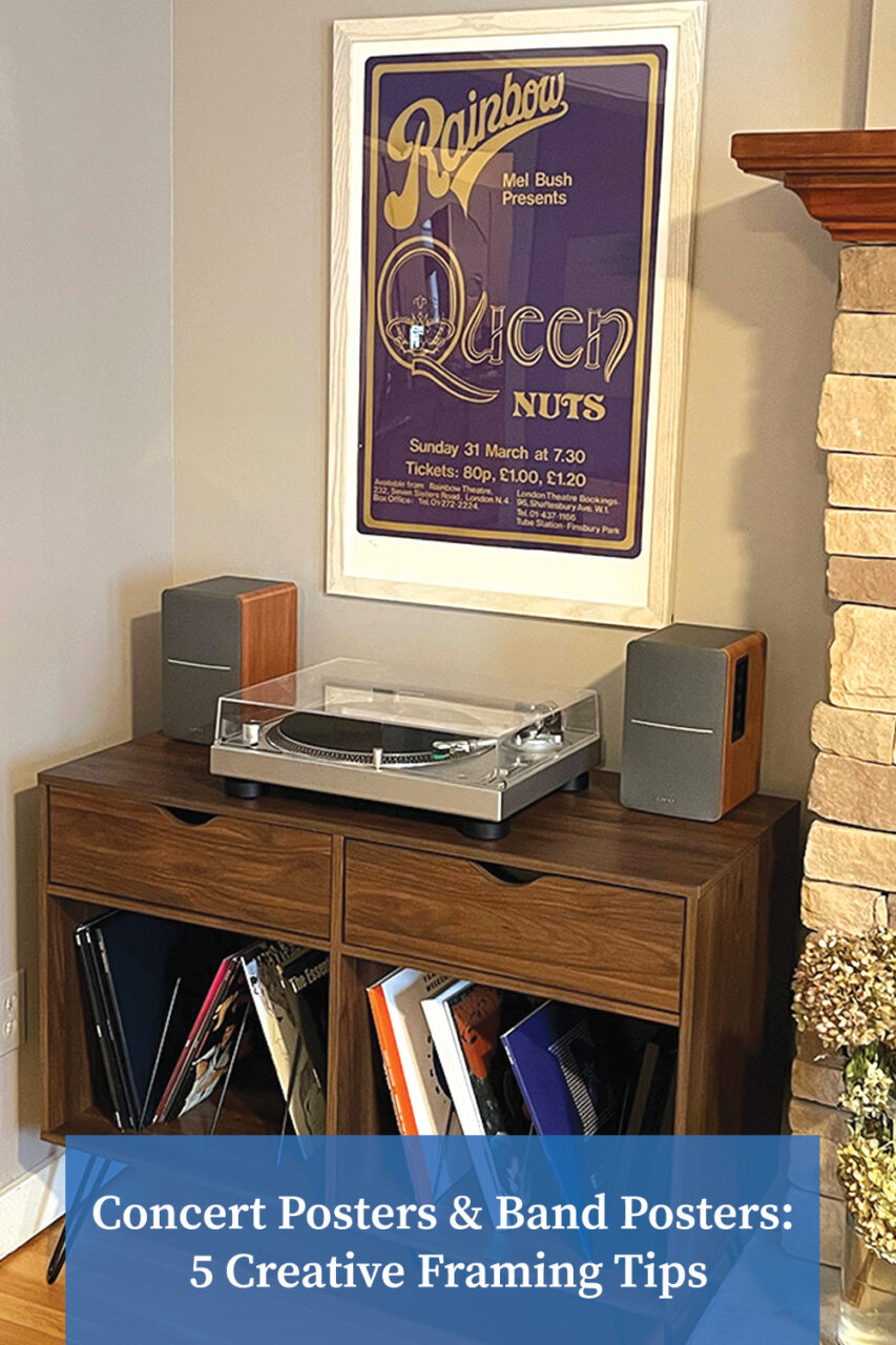 5 Creative Tips For Framing Concert Posters & Band Posters