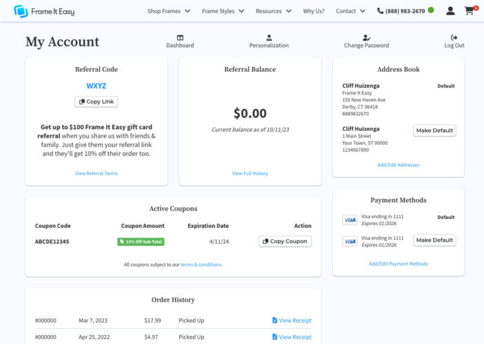 Introducing A Seamless New Frame It Easy Account Experience